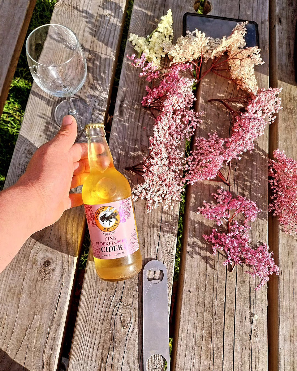 Pink Elderflower Cider Seasonal Limited Edition – Dorset Nectar Organic ...